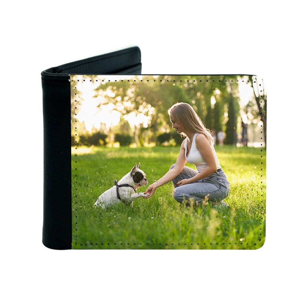 Personalised Mens Leather Photo Wallet PREMIUM Add Any - Etsy UK