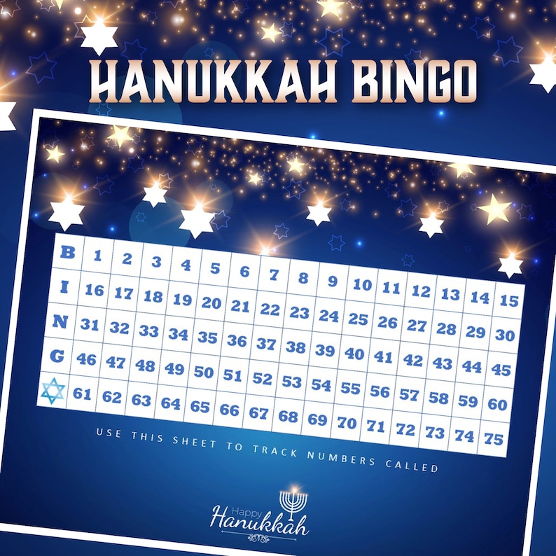 HANNUKAH BINGO (printable Game) - Etsy