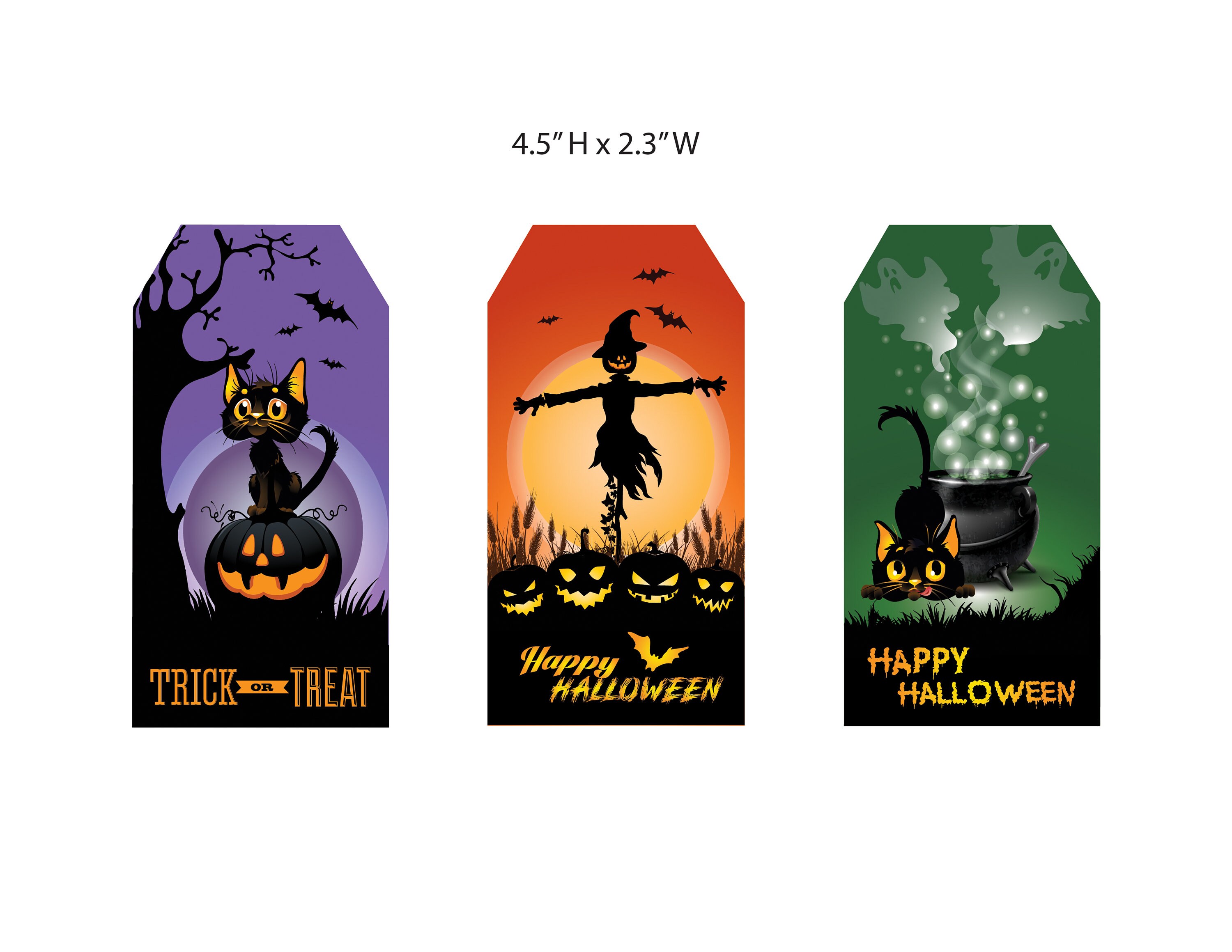 Halloween Tags, Halloween Labels, Digital Download, Printable Labels ...