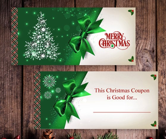Christmas Coupon / Christmas Voucher - Etsy
