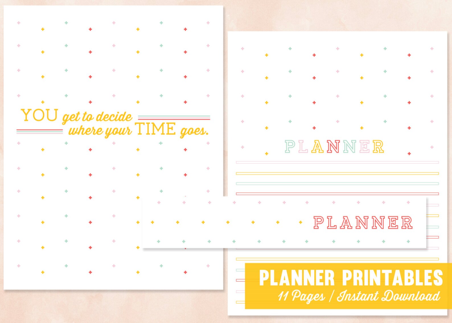 Planner Worksheets + Blank + Instant Download + DIY Printables ...