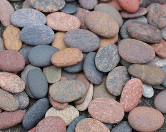 Round Sea Stones Bulk 100 Pcs SMALL - Etsy