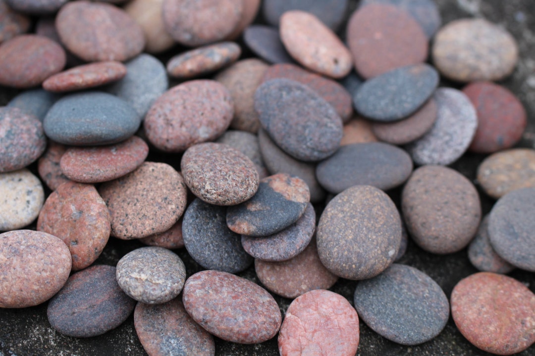 Medium Sea Stones in Bulk 60 Pcs Beach Stones - Etsy
