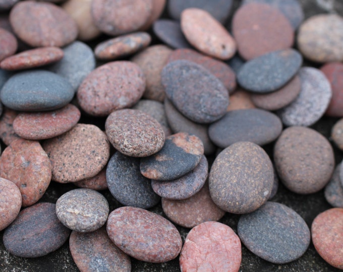 70 Oval Shaped Stones MEDIUM - Etsy