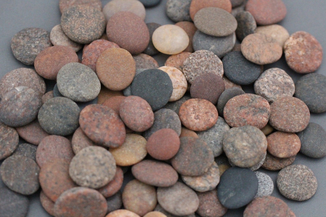Round Beach Stones Tiny 100 Pcs - Etsy