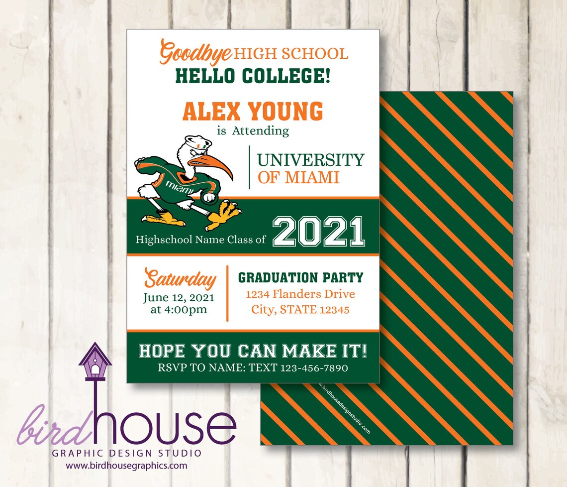 Goodbye High School Hello College Invitation Graduate From - Etsy