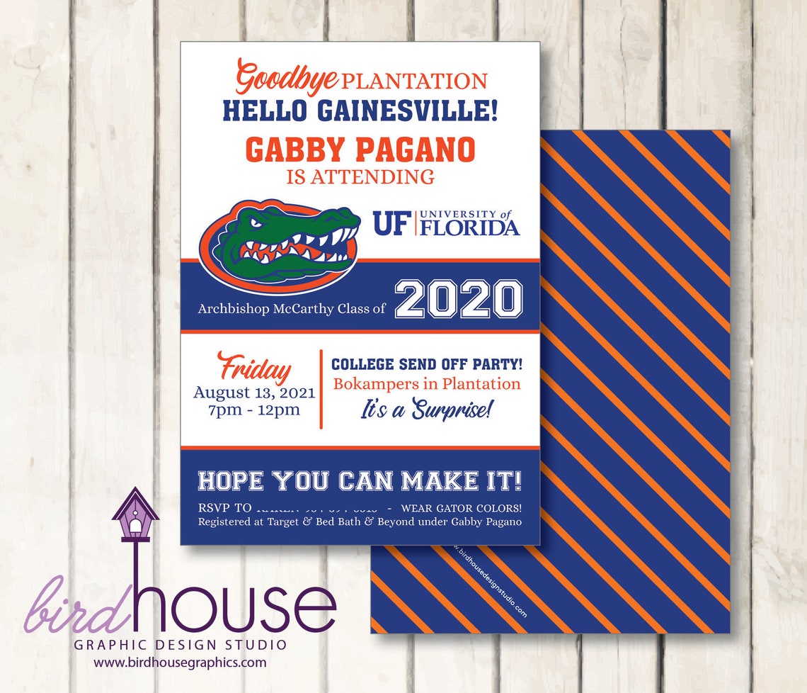Goodbye High School Hello College Invitation, Graduate From ANY SCHOOL ...