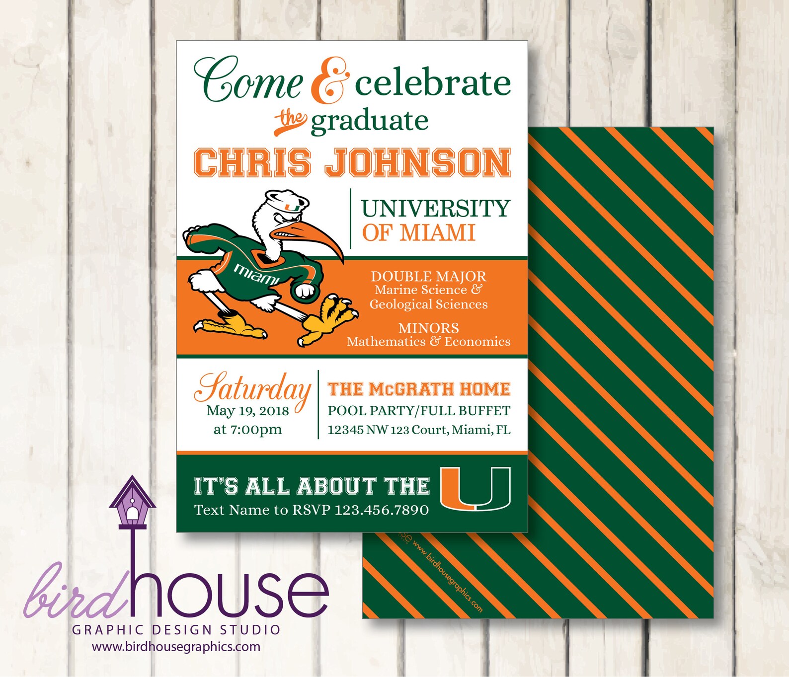 School Graduation Invitation Printable ANY SCHOOL Custom - Etsy