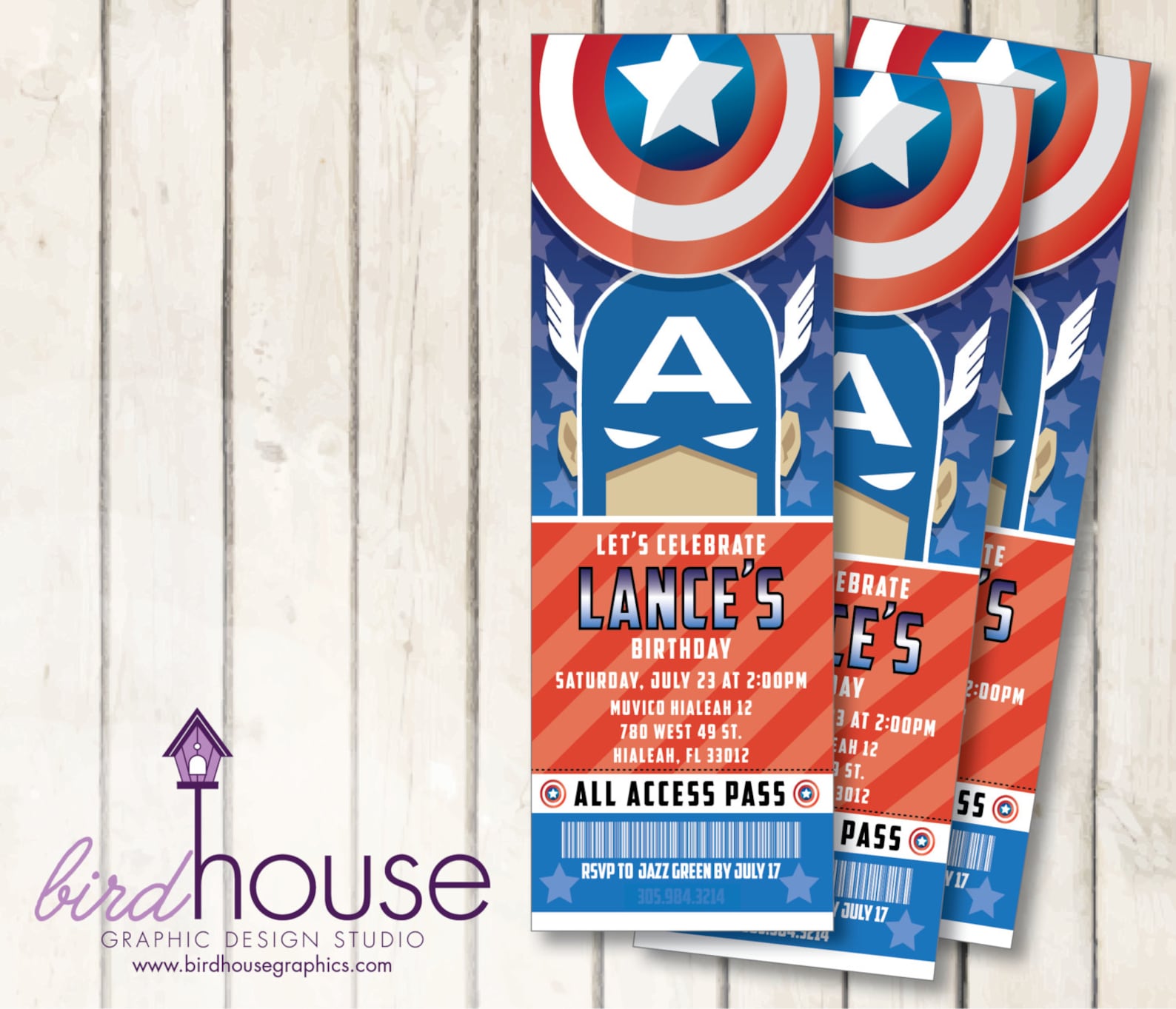 Captain America Birthday Invitation, Digital Party Invite, Cute ...