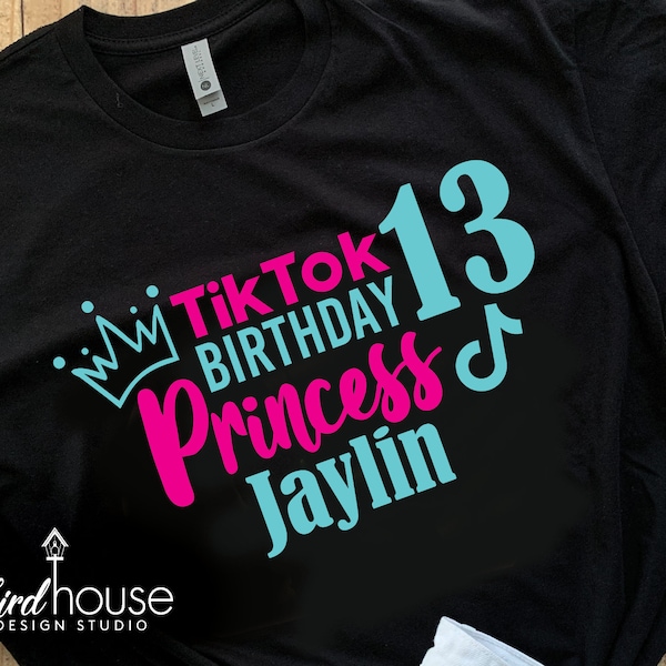 Birthday Shirt Tik Tok Girl Etsy