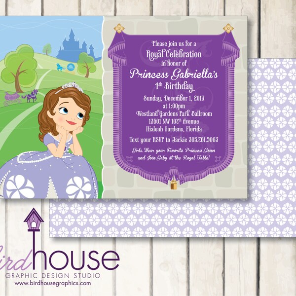 Sofia First Invite - Etsy