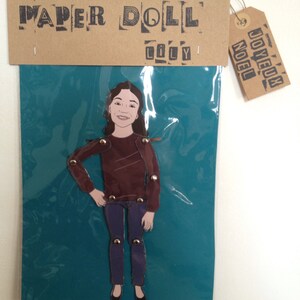 Personalized paper doll portrait custom made paper doll | Etsy