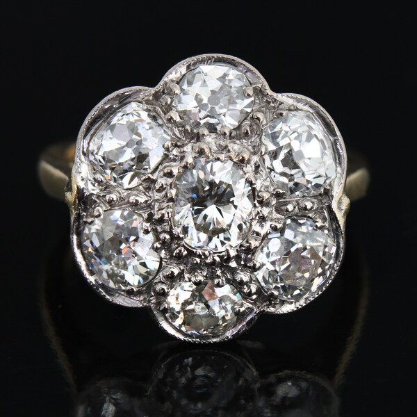 Large Diamond Ring - Etsy