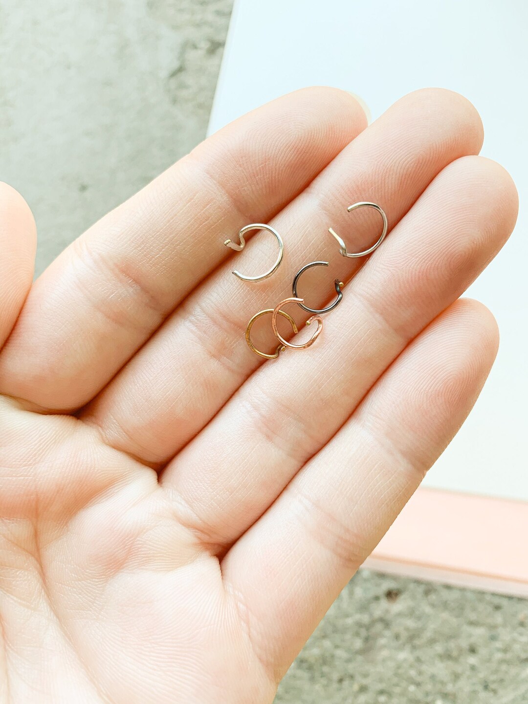 Faux Metal Wire Nose Ring - Etsy