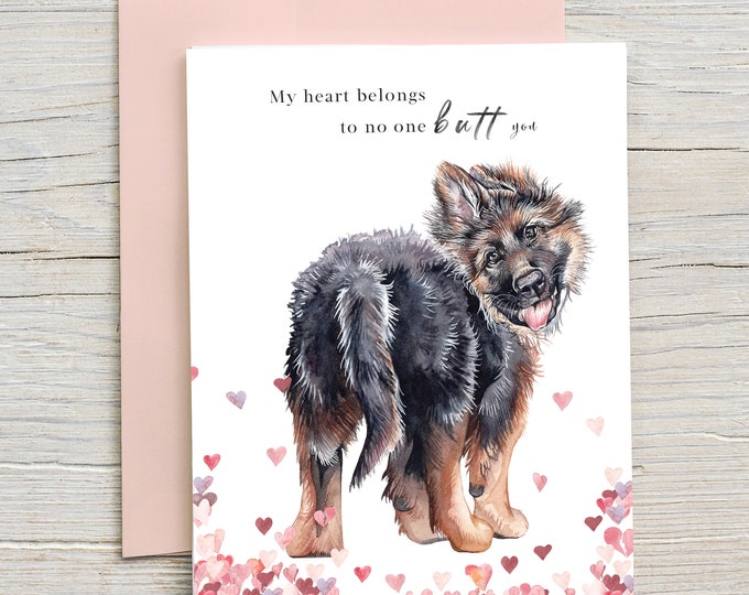 Cute Valentine's Day Card With White Dog White Dog I Love You Card ...