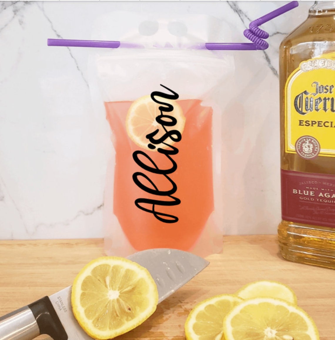 Drink Pouch Plastic Reusable Drink Pouches Bachelorette - Etsy