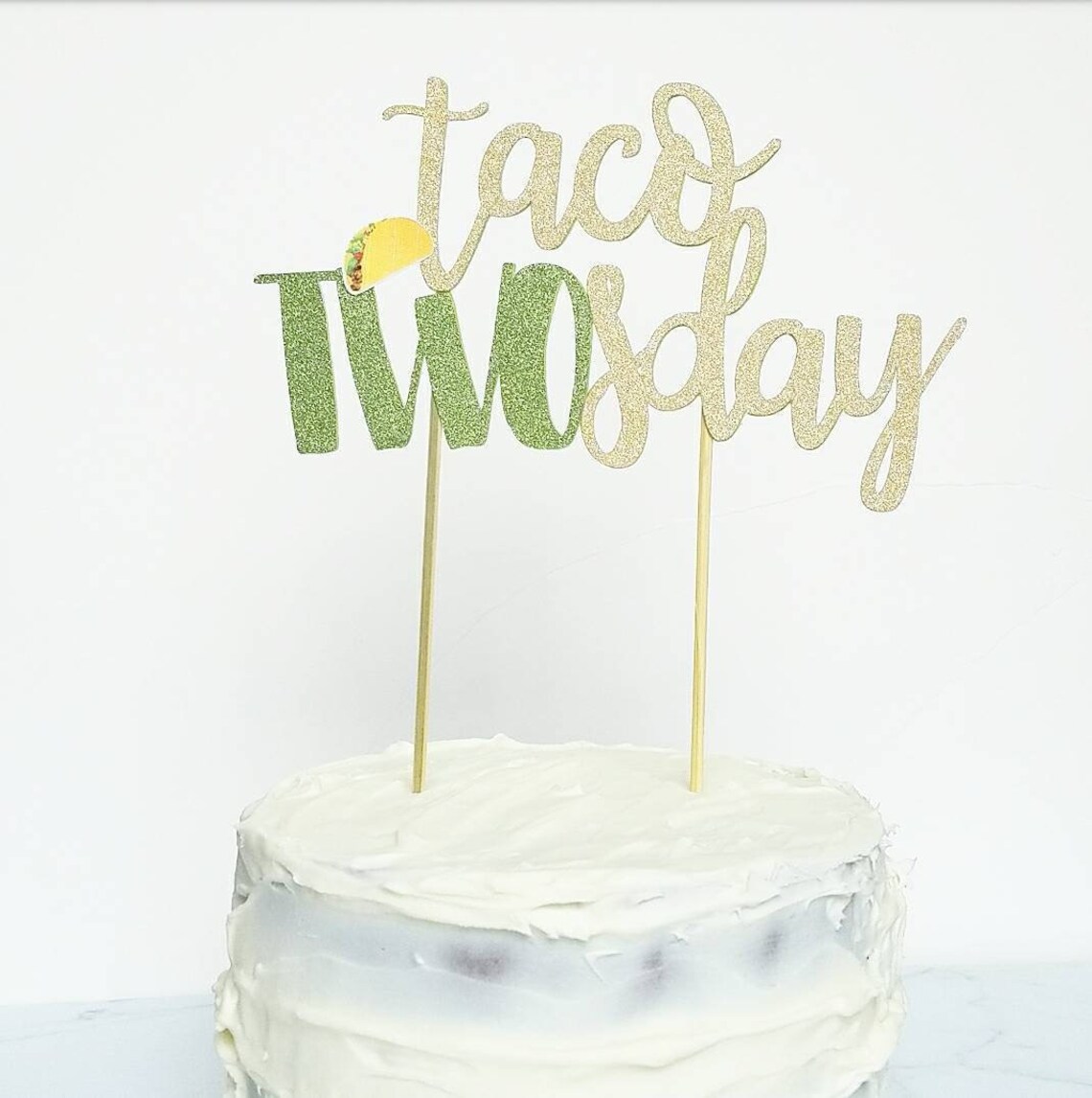 Taco Twosday Cake Topper Taco Birthday Cake Topper Second | Etsy