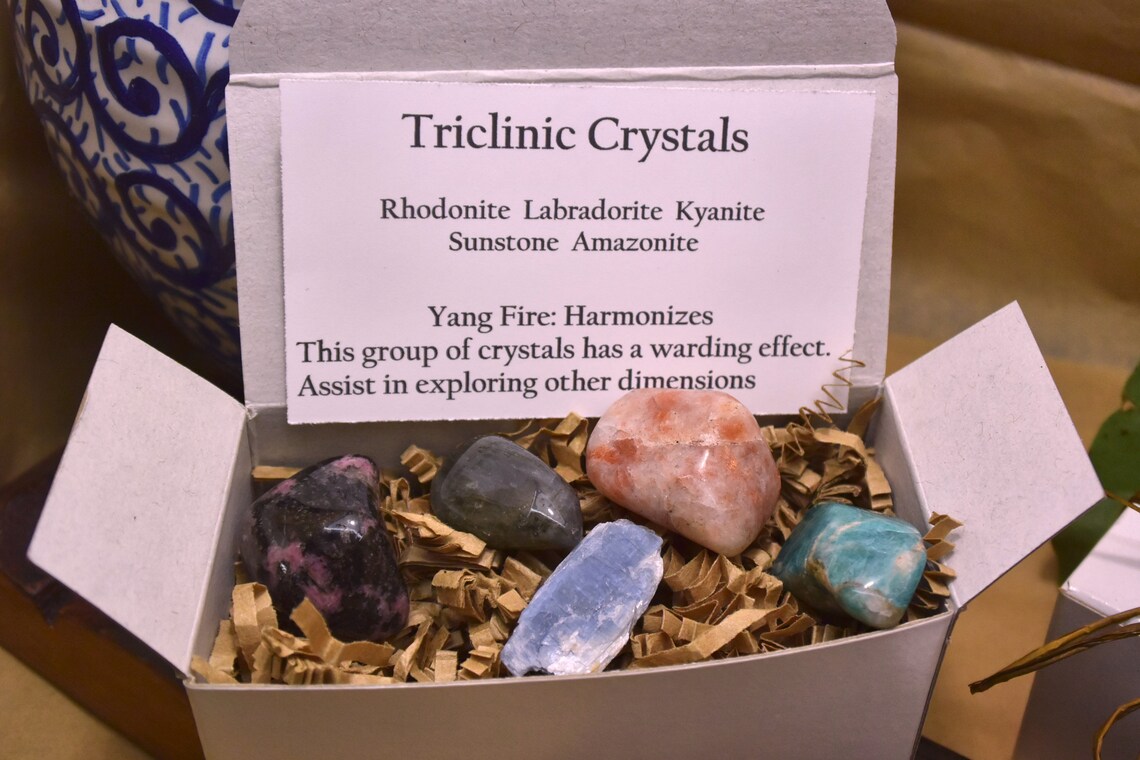 Triclinic Crystal Structure Gemstone Kit Triclinic Crystals - Etsy