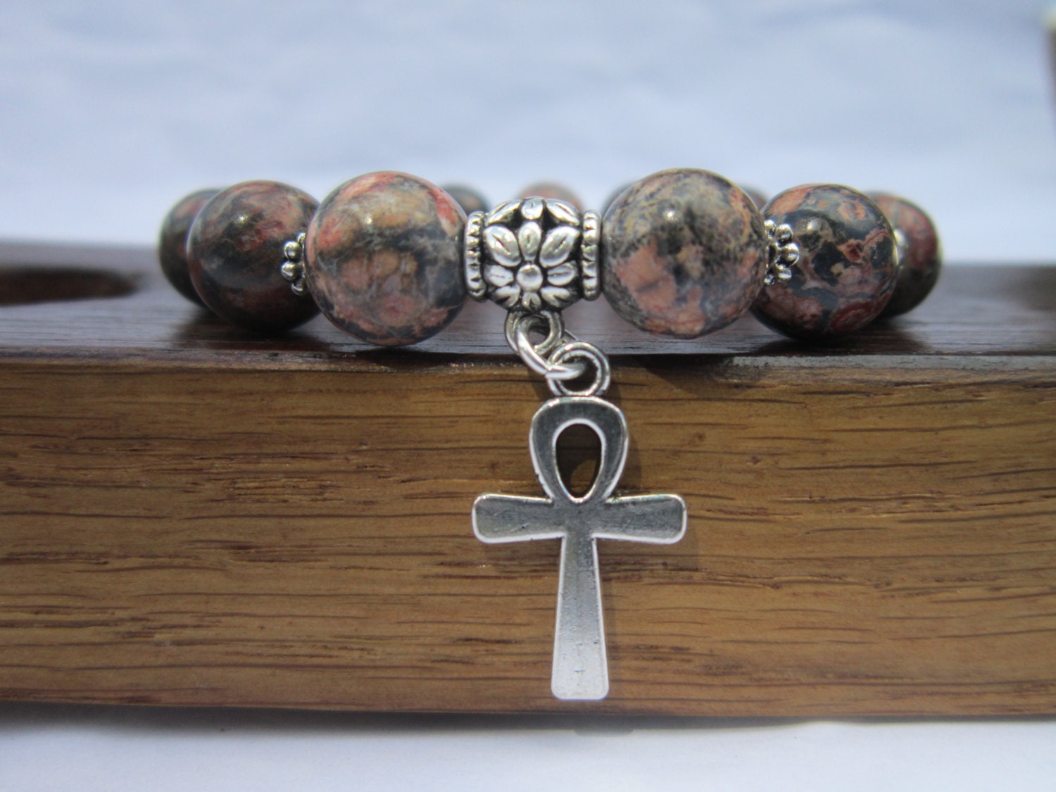 Ankh Charm Bracelet, Eternal Life Ankh Bracelet, Crux Ansata Ankh ...