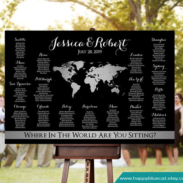 World Seating Chart - Etsy