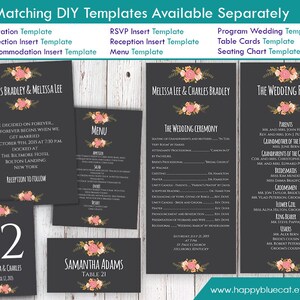 Diy Printable Wedding Seating Chart Template Instant Download EDITABLE ...