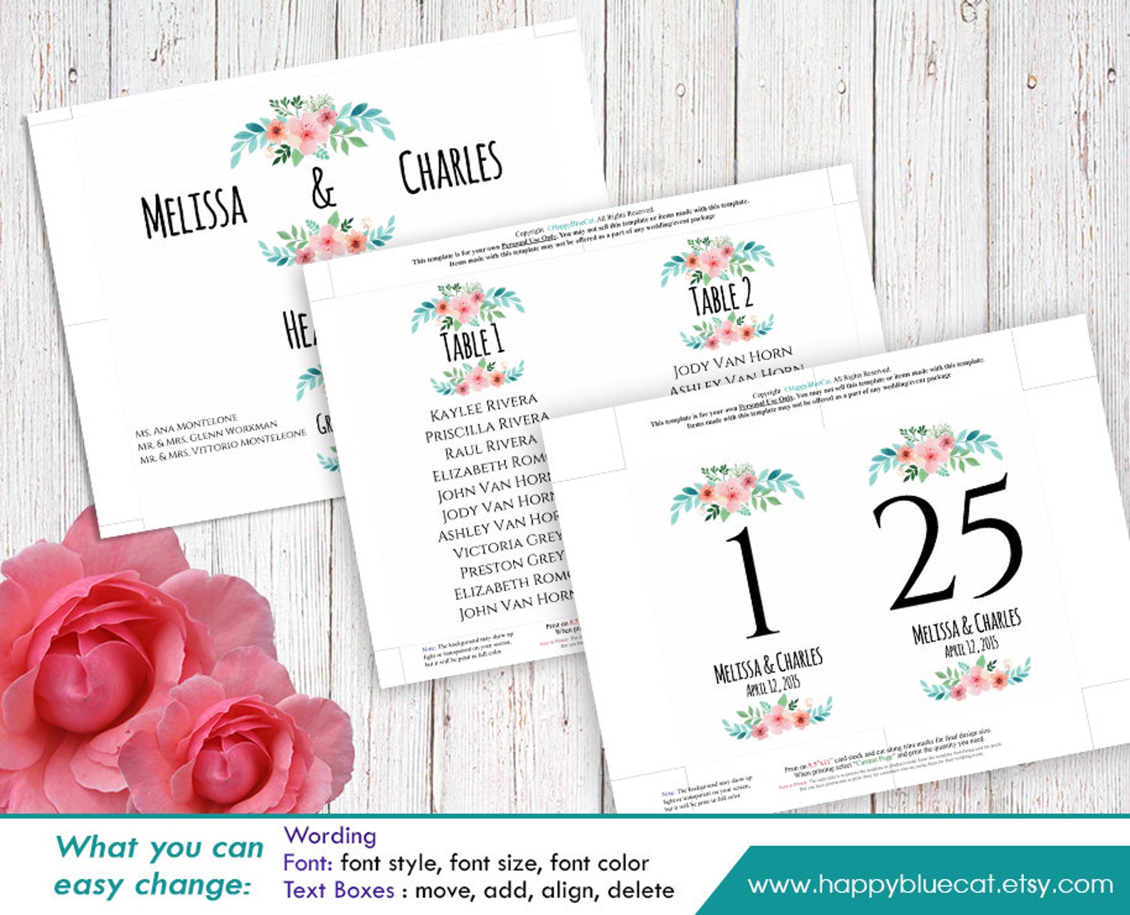 Diy Printable Wedding Seating Chart Template Instant | Etsy