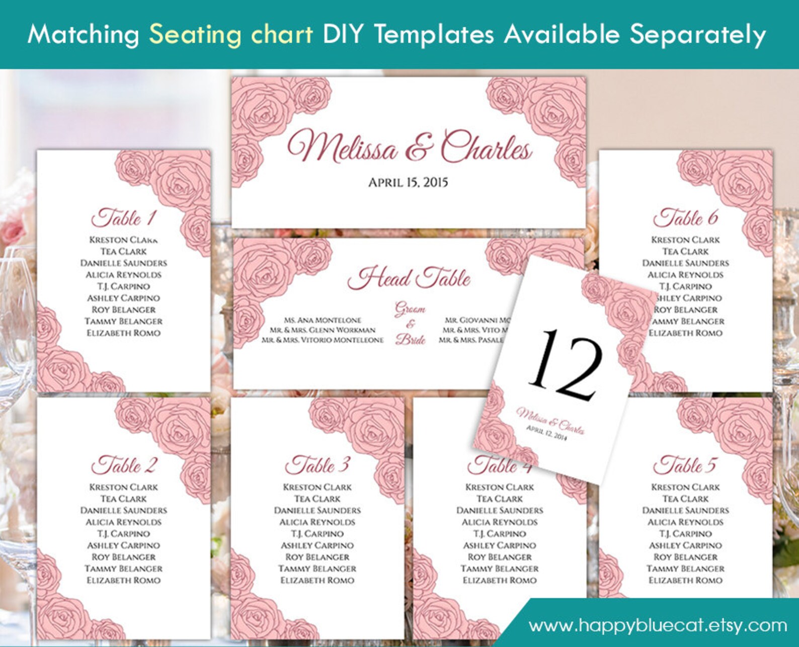 Diy Printable Wedding Menu Template Instant Download | Etsy