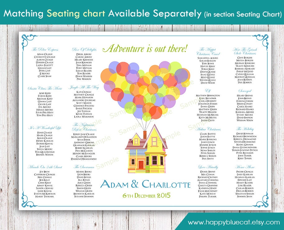 Pixar UP! Inspired Wedding Invitation & RSVP Template (digital Download ...