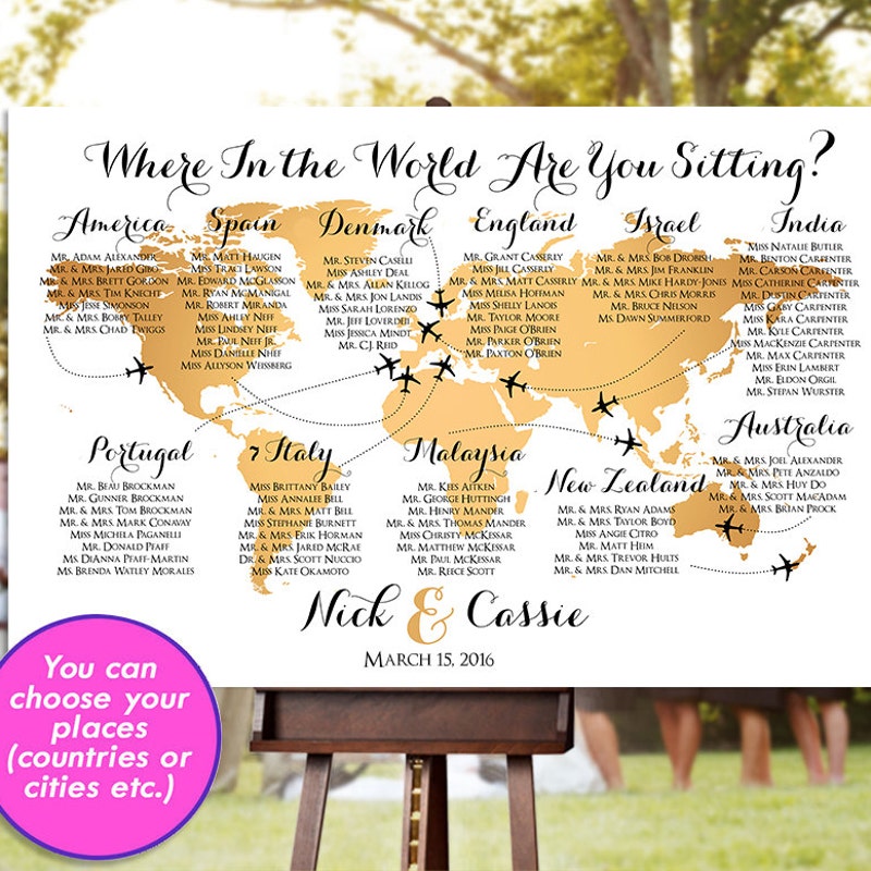 World Seating Chart - Etsy
