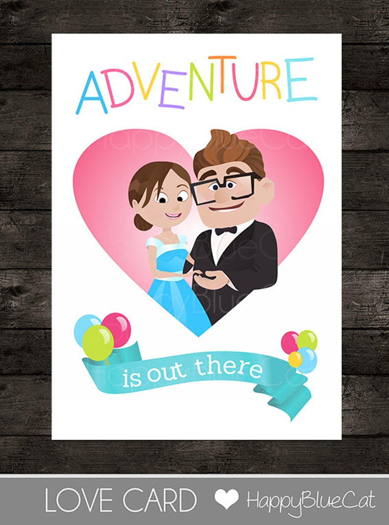 Love Card Inspired by UP 5x7 Inch Printable Instant - Etsy