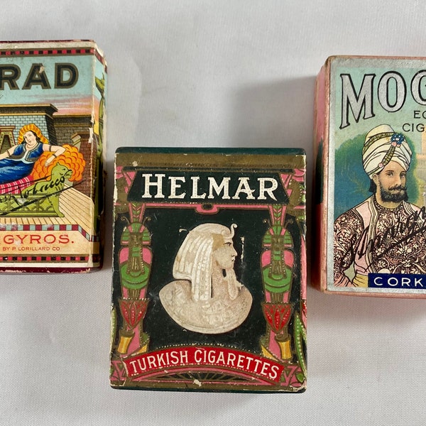 Antique Cigarettes Boxes - Etsy