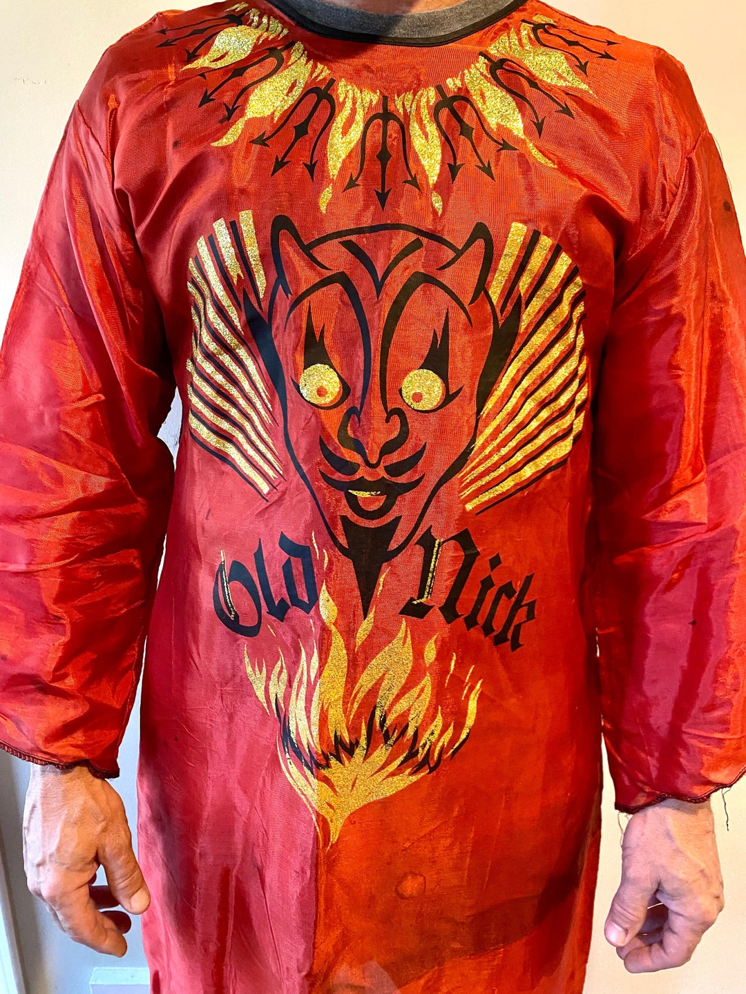 Vintage Halloween Adult Devil Costume - Etsy