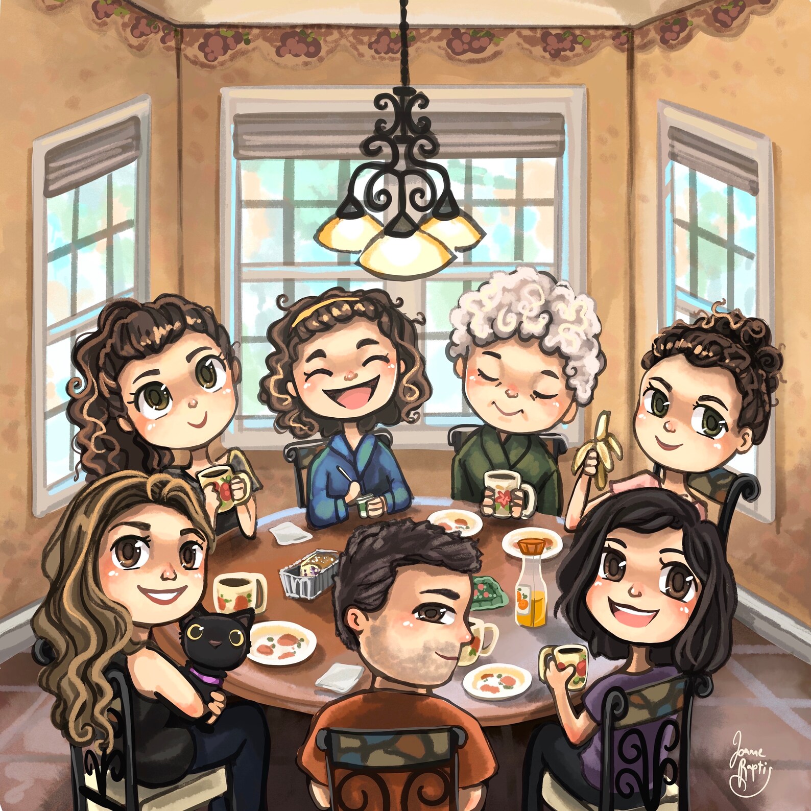Chibi Portrait- Five PLUS Characters Friends & Family: Custom ...