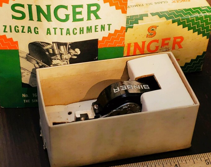 Vintage Singer Zig Zag Attachment 167045 for 301 Class Sewing Machine ...