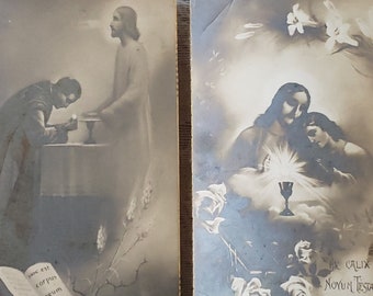 Antique Holy Cards, 1908, Rev. Joseph Schuch, First Holy Mass, Set of 2 ...