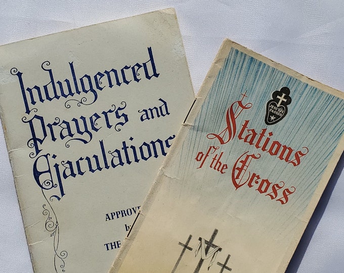 Vintage Prayer Books, 1950s, Stations of the Cross Pamphlet ...
