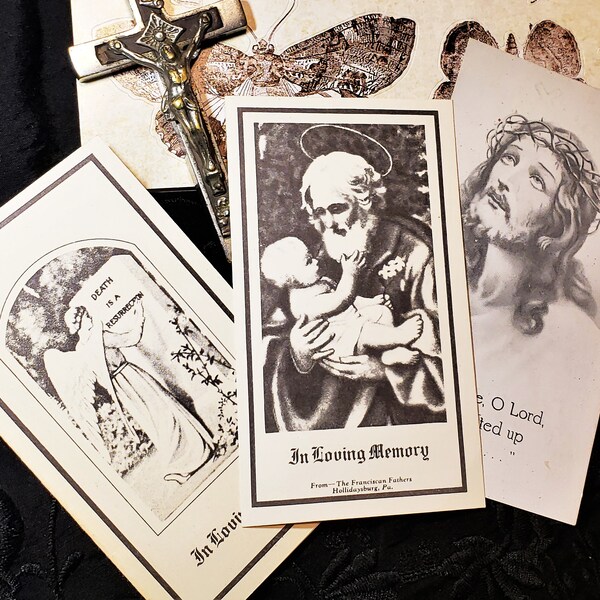 St Joseph Funeral Cards - Etsy