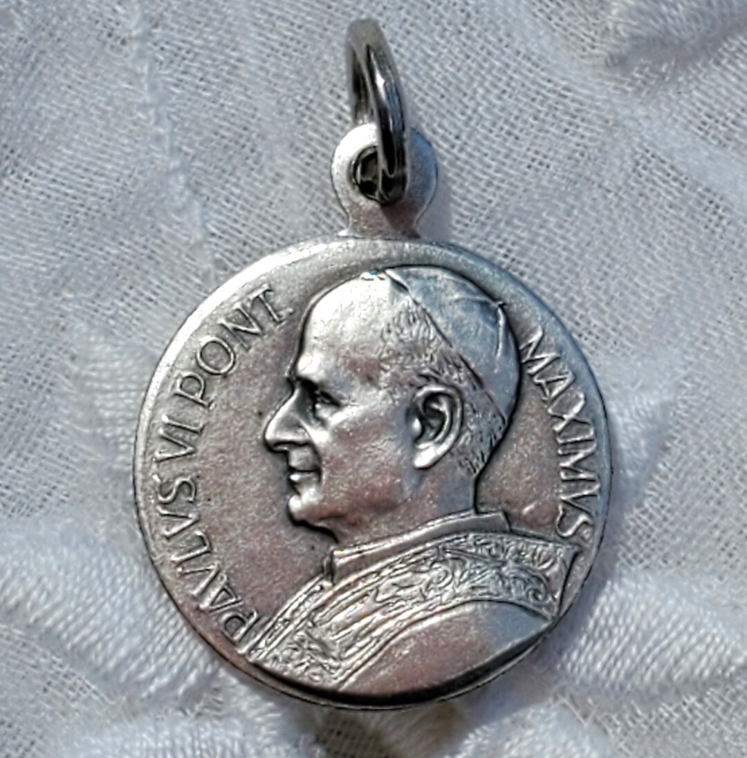 Vintage Pope Paul VI Medal, Vatican City, Double Sided, St Peter's ...