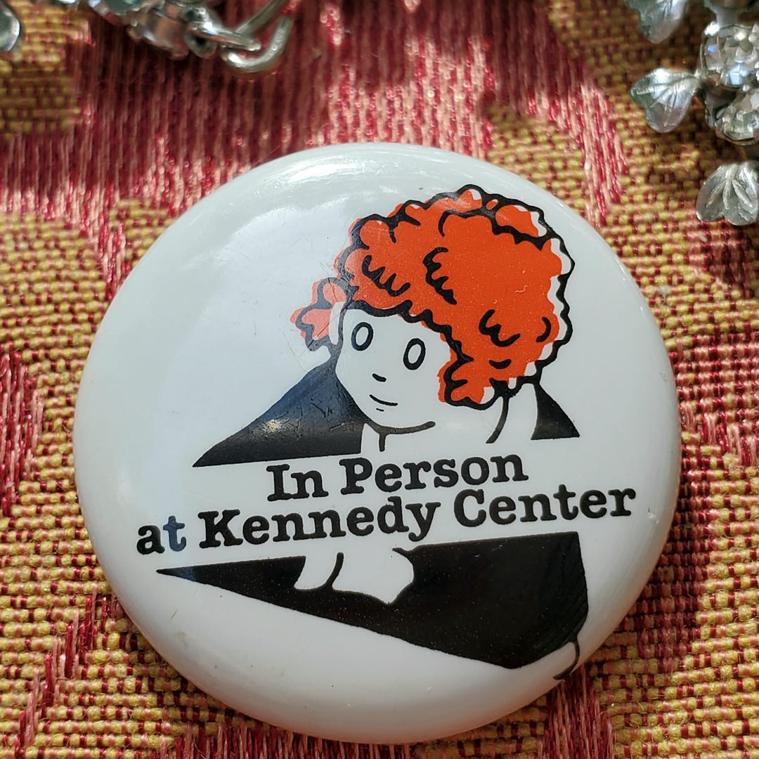 Vintage Orphan Annie Pin, Kennedy Center Souvenir, Theater Button ...