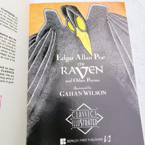 Vintage Edgar Allan Poe Comic, the Raven, Annabel Lee, the Sleeper ...