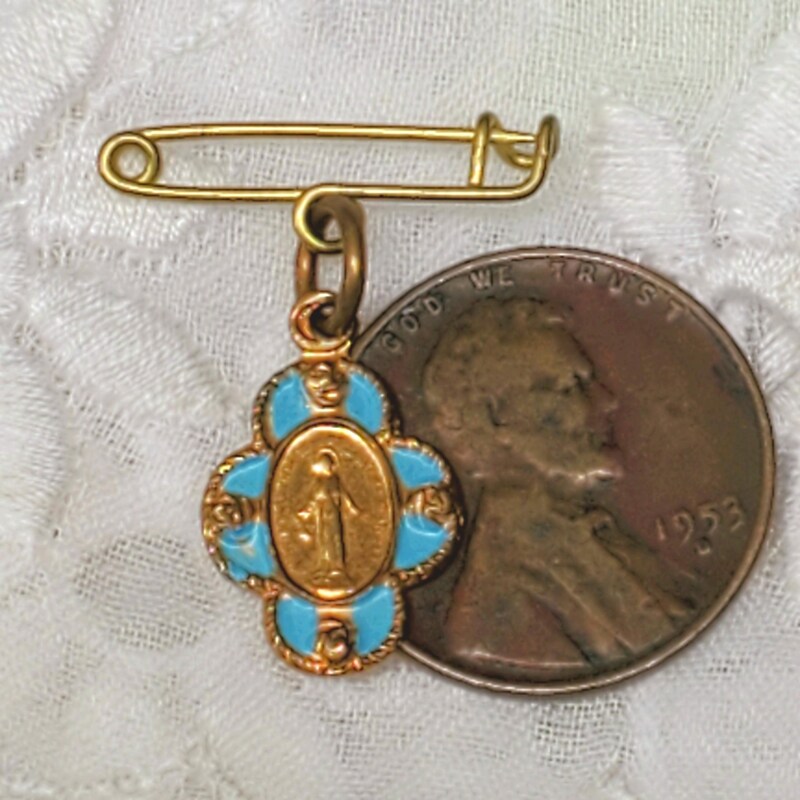 Enamel Virgin Mary - Etsy