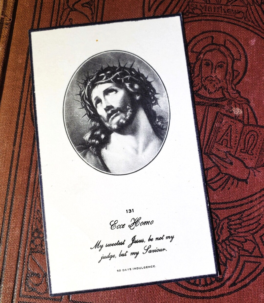 Vintage Funeral Card for Priest, 1948, Rev. O'connell, Ecce Homo ...