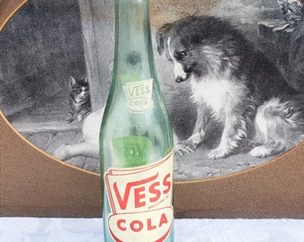 Vintage Green Glass Soda Pop Bottle - Etsy