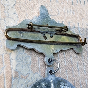 Vintage Jesus Pin, Sacred Heart, Altar-rosary Society Brooch, Aluminum ...
