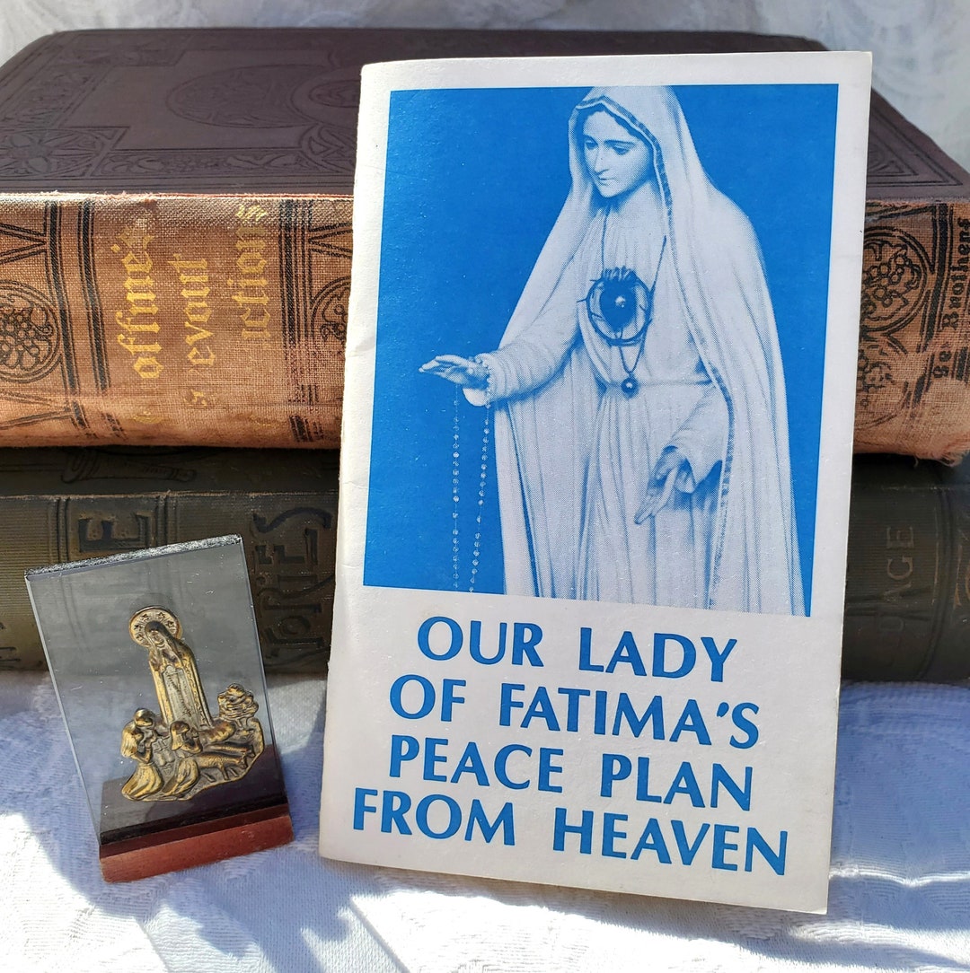 Vintage Fatima Booklet & Small Our Lady of Fatima Icon, 1983 Pamphlet ...
