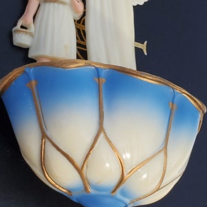 Vintage Holy Water Font, Guardian Angel Fonts, Plastic, Home Altar ...