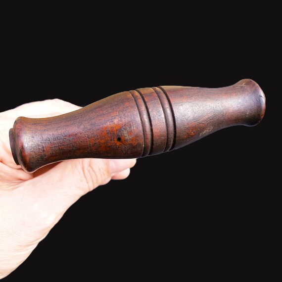 Antique Boot Pull, Turned Wood Handle & Steel Hook, V… - Gem