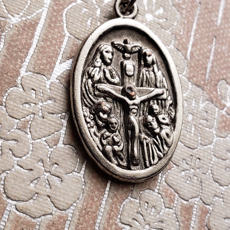 Vintage Scapular Medal Four-way Cross Sacred Heart Jesus I - Etsy
