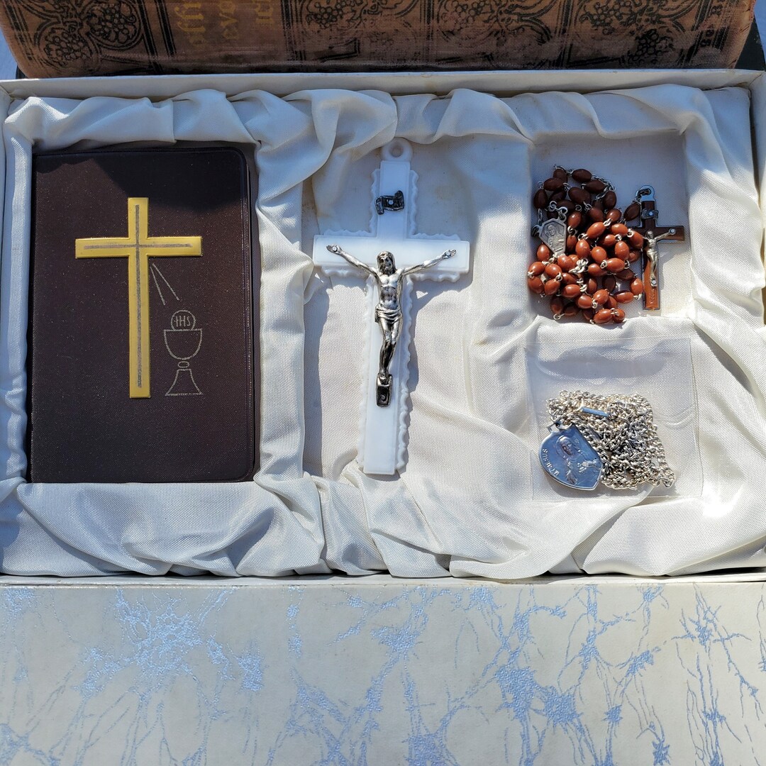 Vintage Catholic Gift Set for Sacraments, 1962 Latin Children's Missal ...