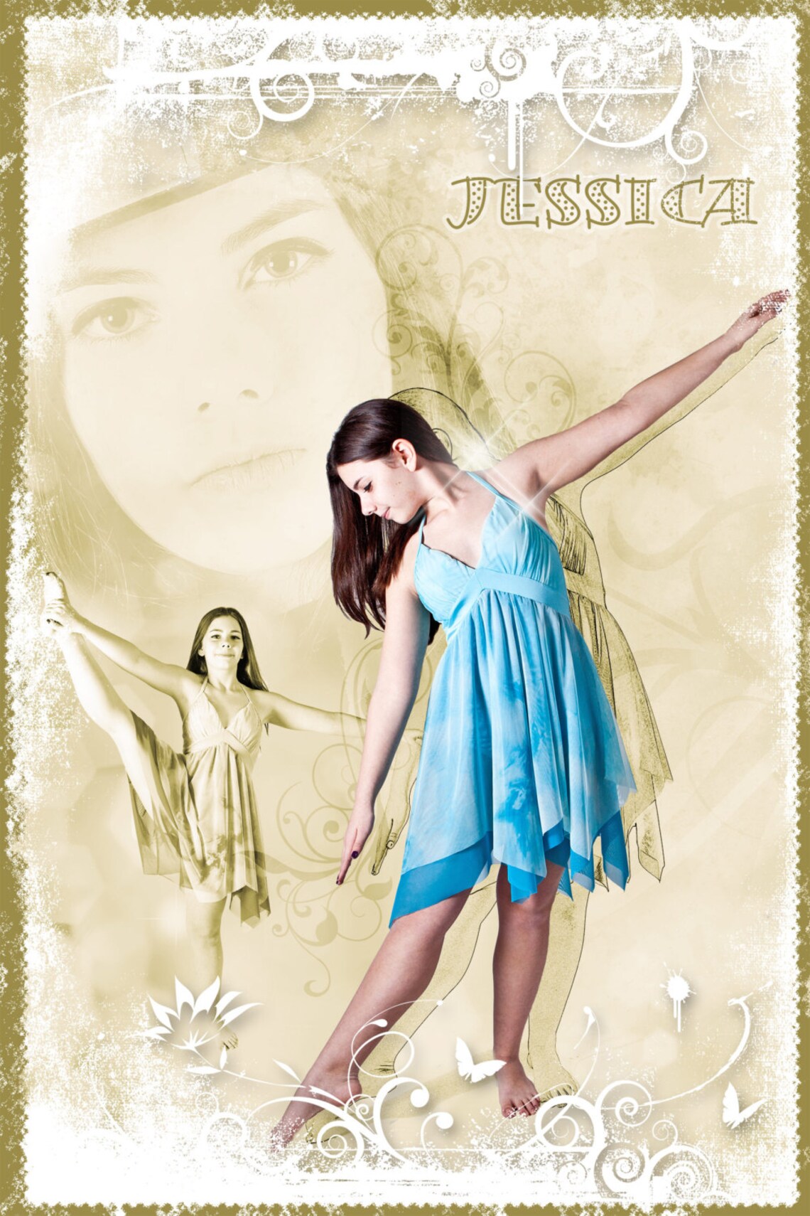 Ballet Dance Collage 24x36 Photoshop Template for - Etsy